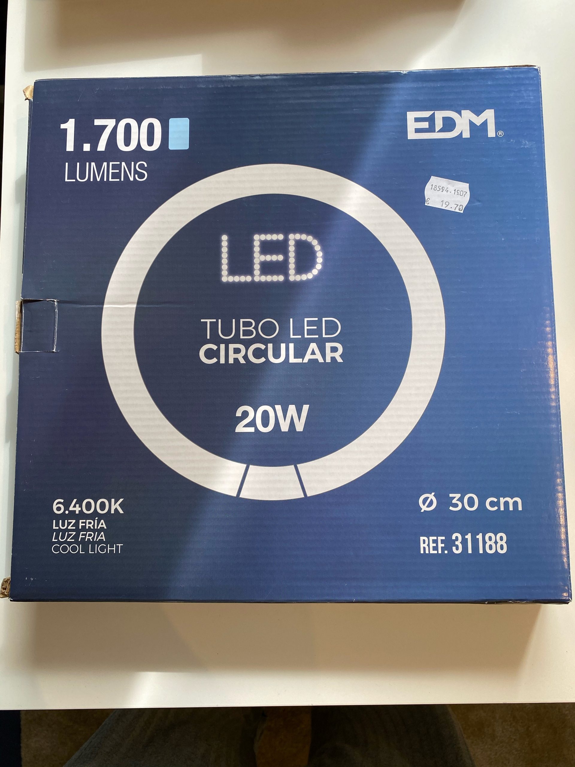 Lâmpada circular LED 20W 31188 EDM - Mário Mendes - Ferragens ...